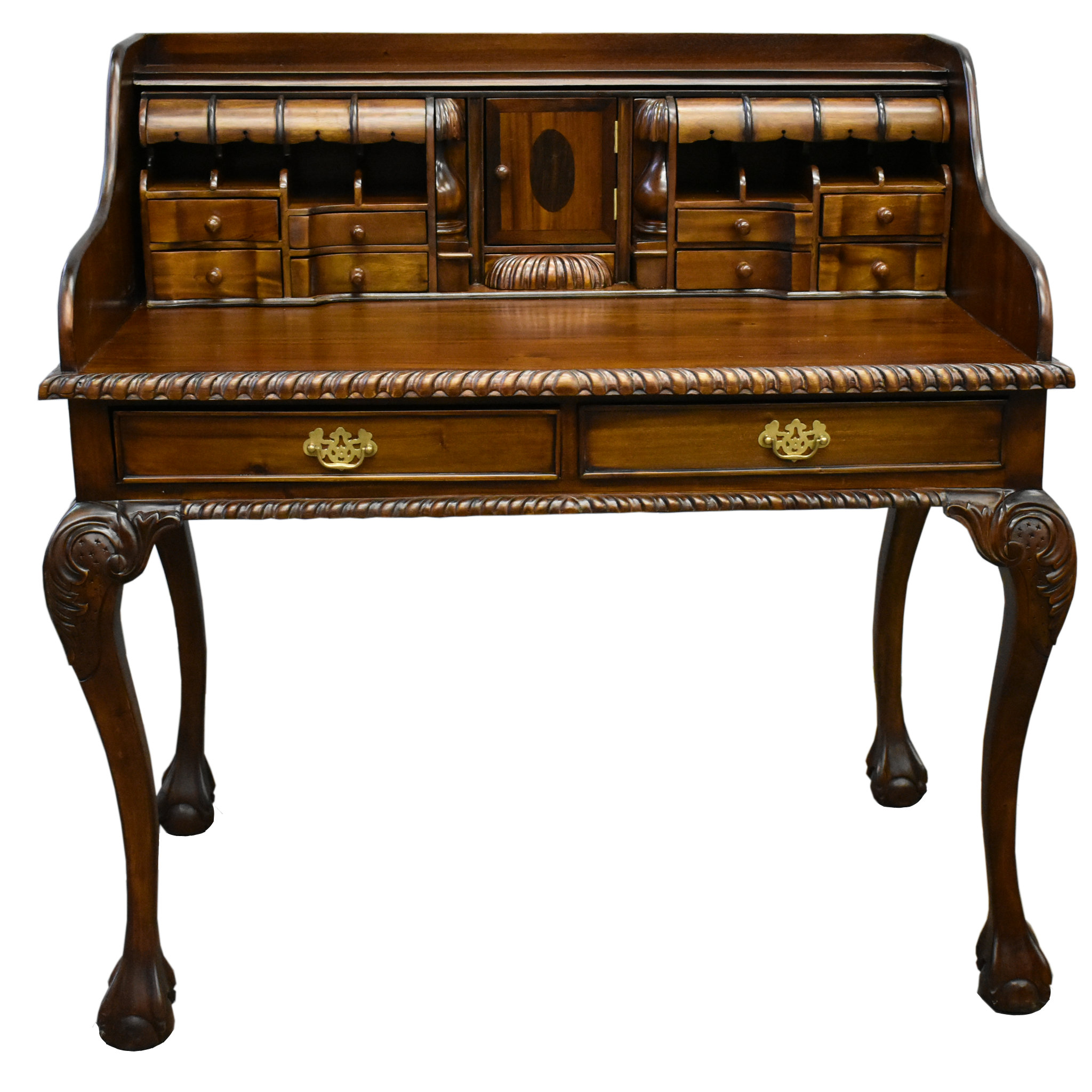 Legacy Escritoire Secretary Desk Canora Grey Color Dark Brown